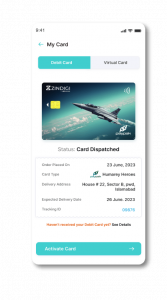 Order a Card - Zindigi